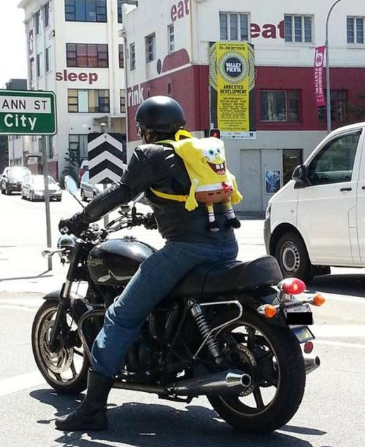 Harley Davidson Motorcycle & Spongebob